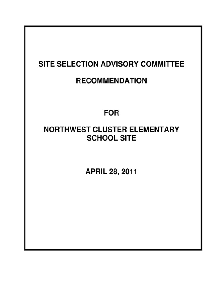 NW Cluster ES SSAC Report Final | PDF | Land Lot | Soil