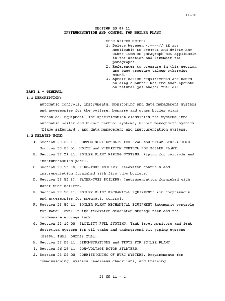 Boiler Plant Control Systems Specification | PDF | Boiler | Combustion