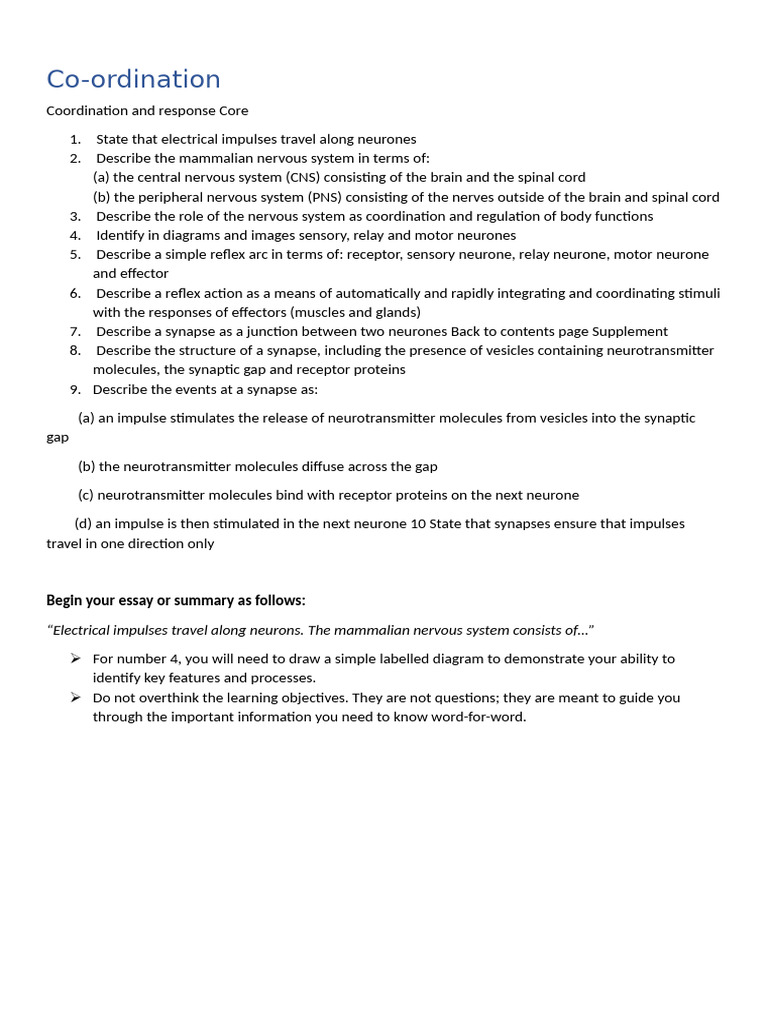 12. Co Ordination Syllabus | PDF