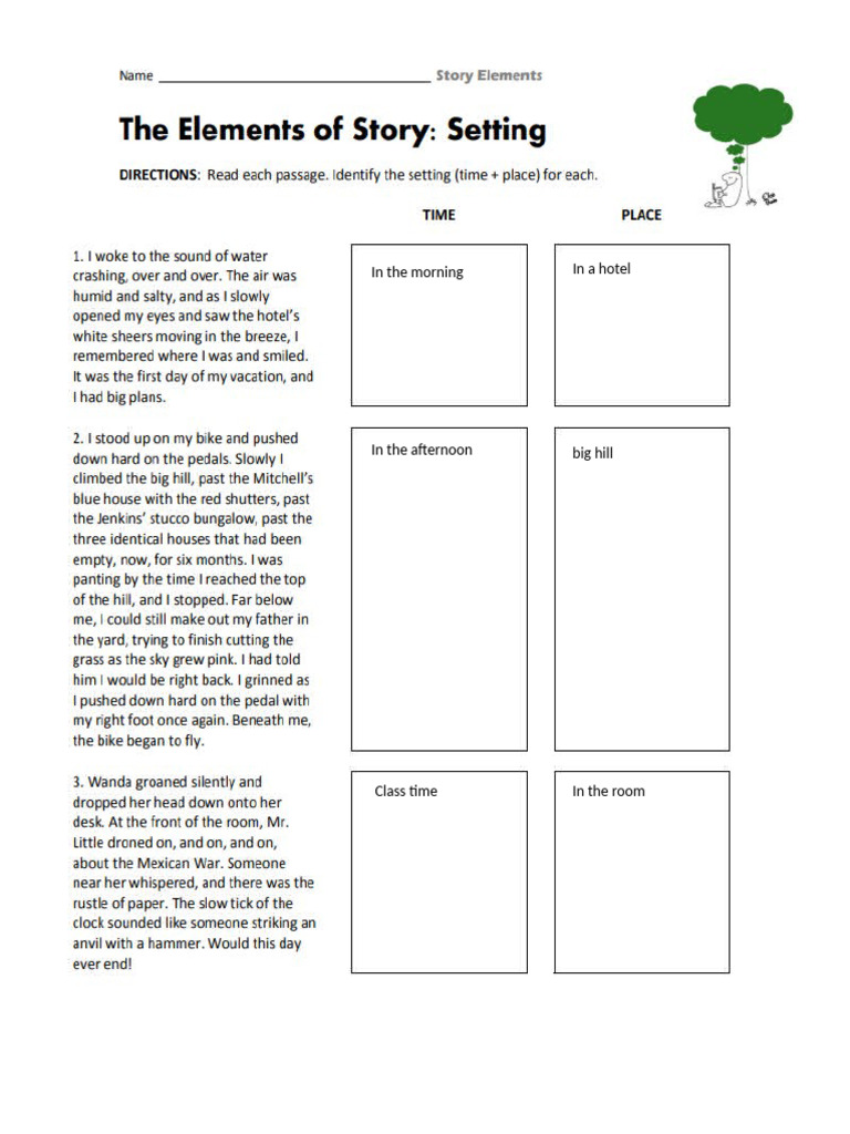 Daily Activities in Various Locations | PDF