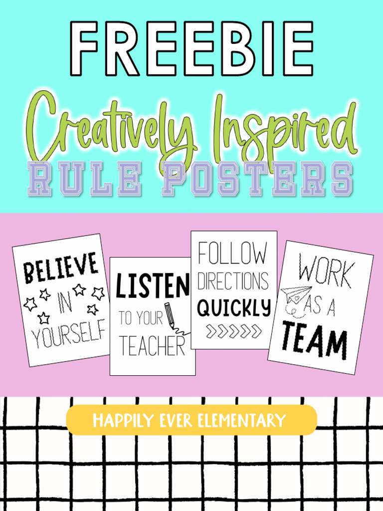 Rule Posters Freebie | PDF