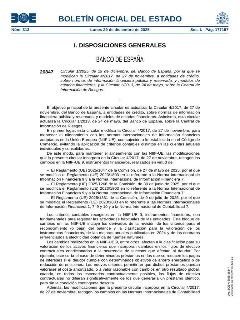 BOE-A-2025-26847 | PDF | Contabilidad | Estado financiero