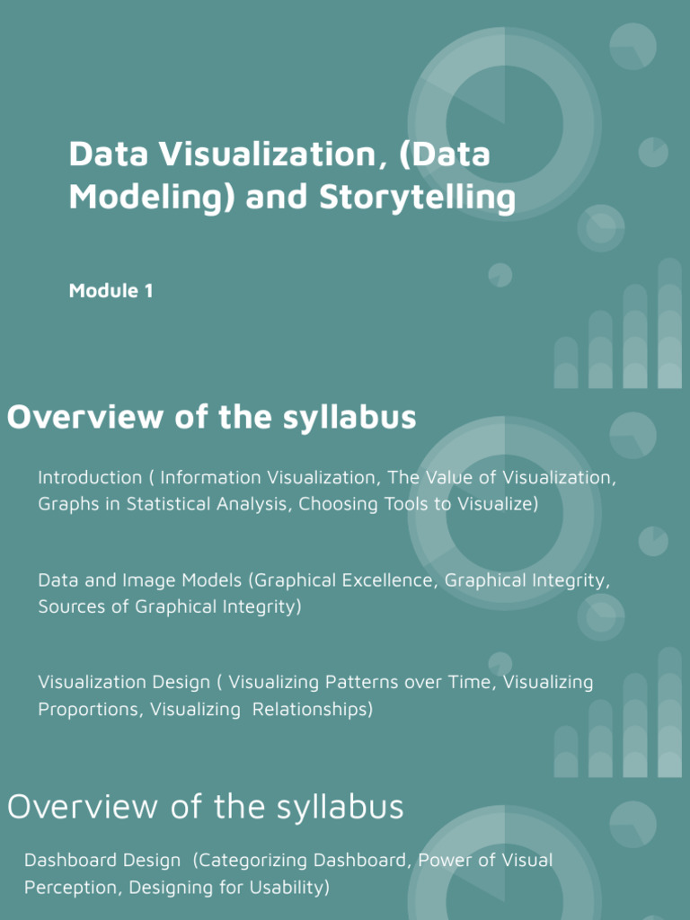 Data Visualization and Storytelling Course | PDF | Data | Information