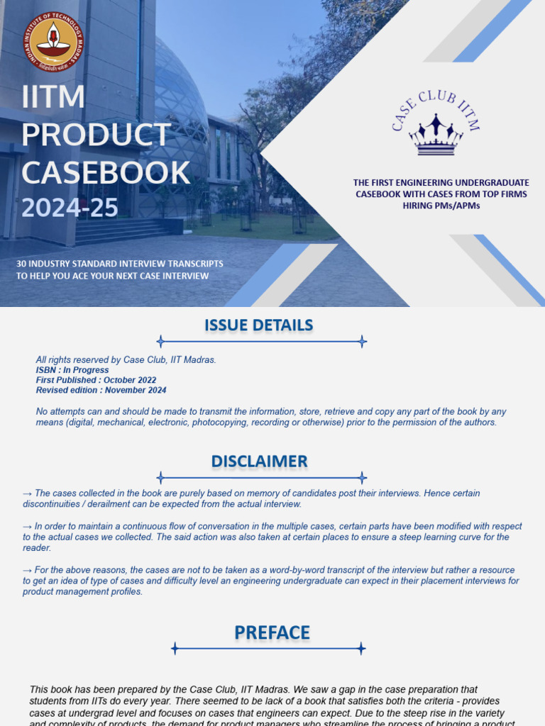 IITM Product Casebook '24-'25 | PDF | Spotify | Meditation