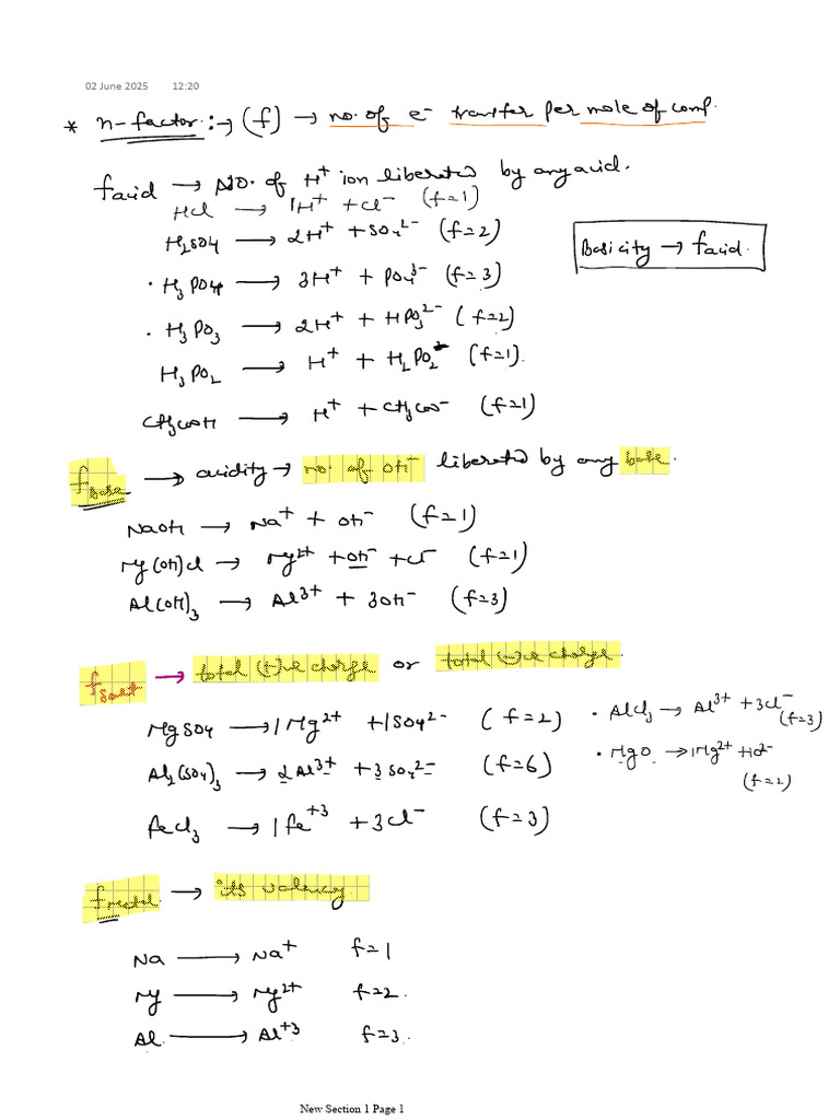 N Factor and Normality | PDF