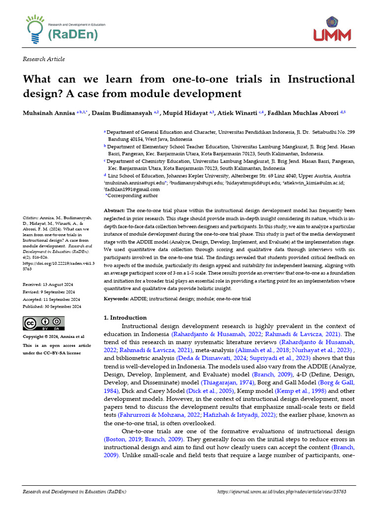 7+Annisa+et+al | PDF | Instructional Design | Cognition