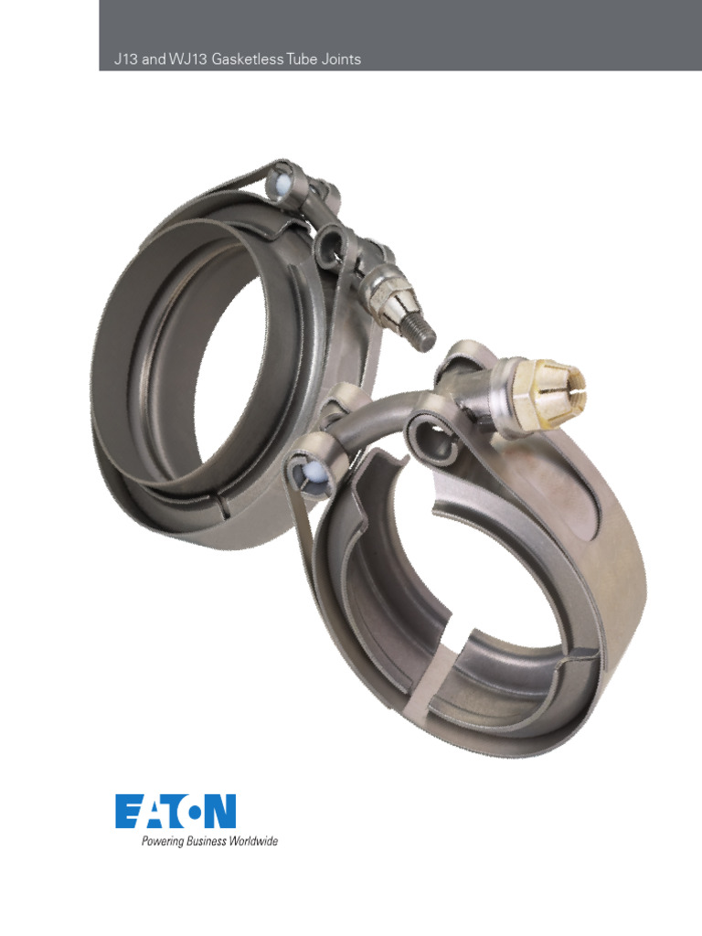 Eaton Tf100 28c j13 and Wj13 Gasketless Tube Joints | PDF | Pound (Mass) | Mechanical Engineering