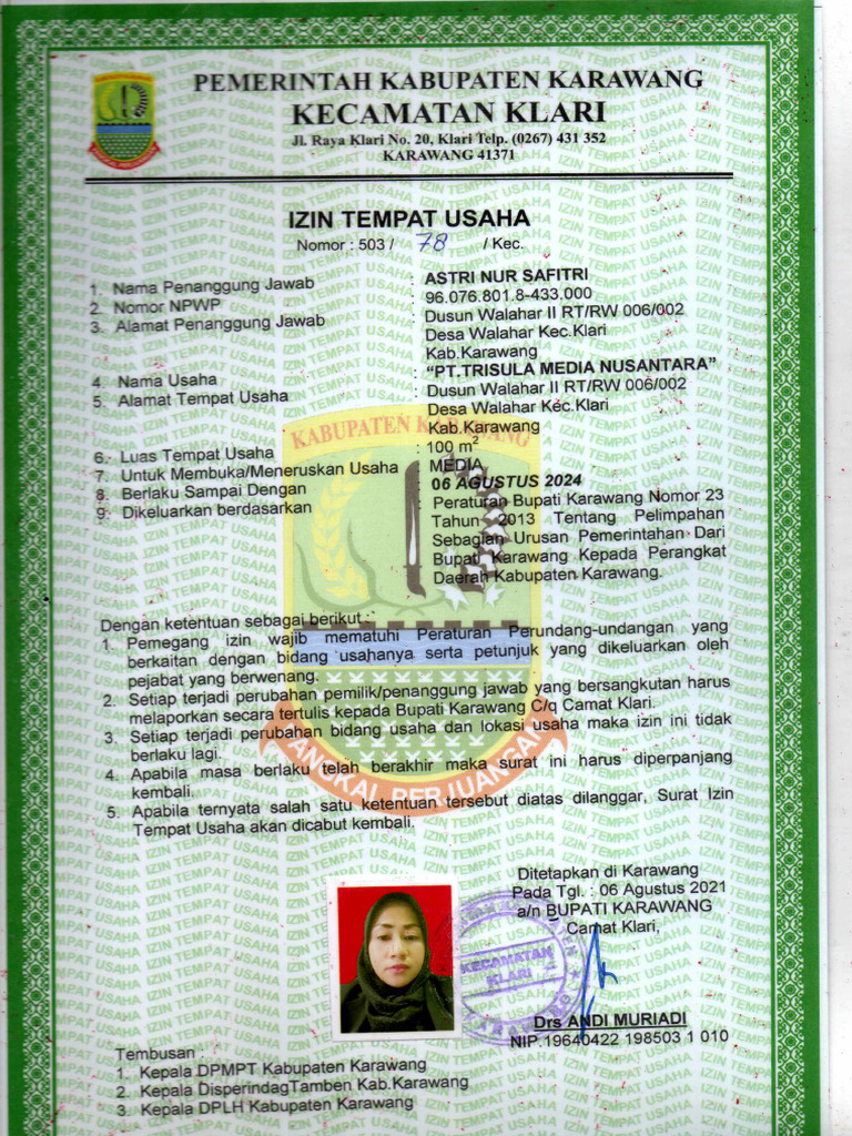Legalitas PT Tisula Media Nusantara0006 | PDF