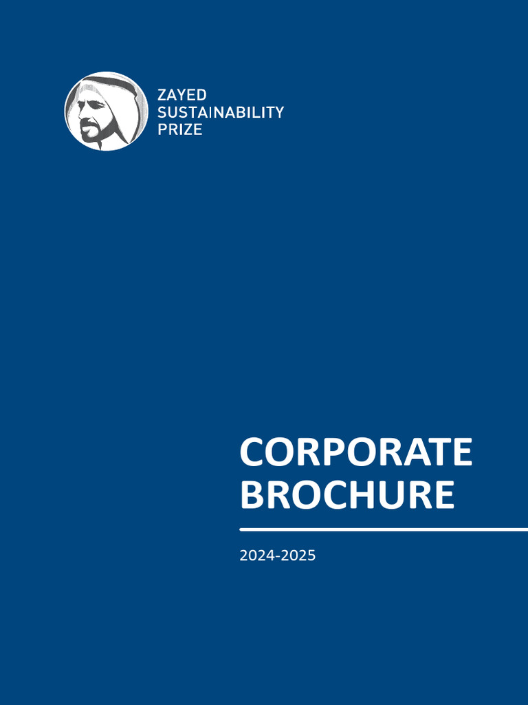 Zayed Sustainability Prize Brochure 2025 EN | PDF | Sustainability ...