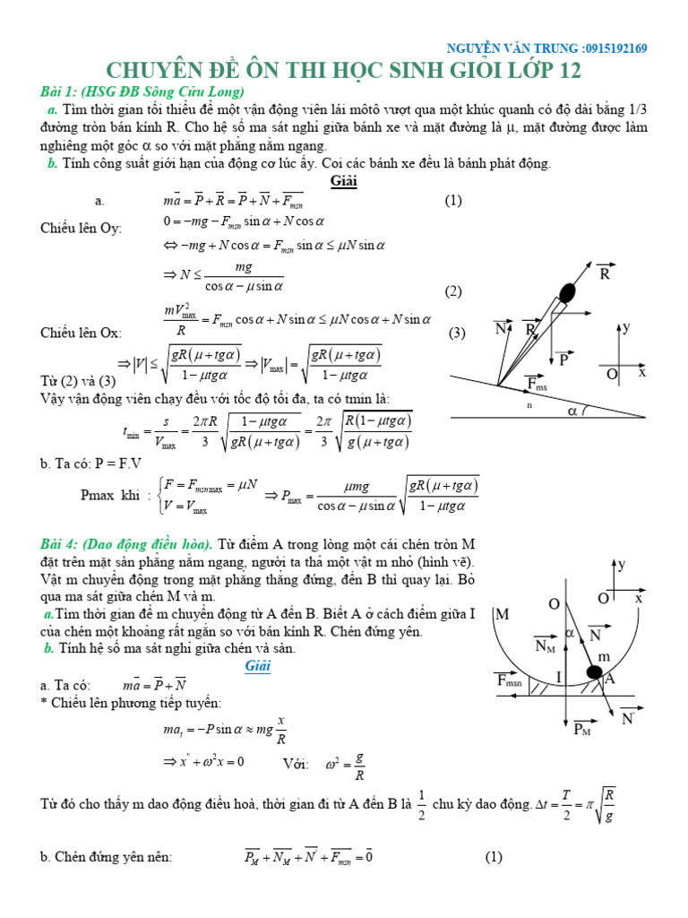 Chuyen de Dao Dong Co Dien Xc Lop 12 - Nguyen Van Trung - Viet Sach | PDF