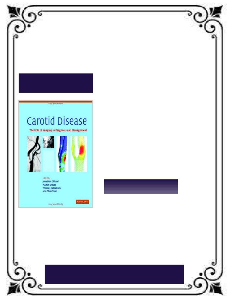 Carotid Disease The Role of Imaging in Diagnosis and Management 1st Edition Jonathan Gillard ...