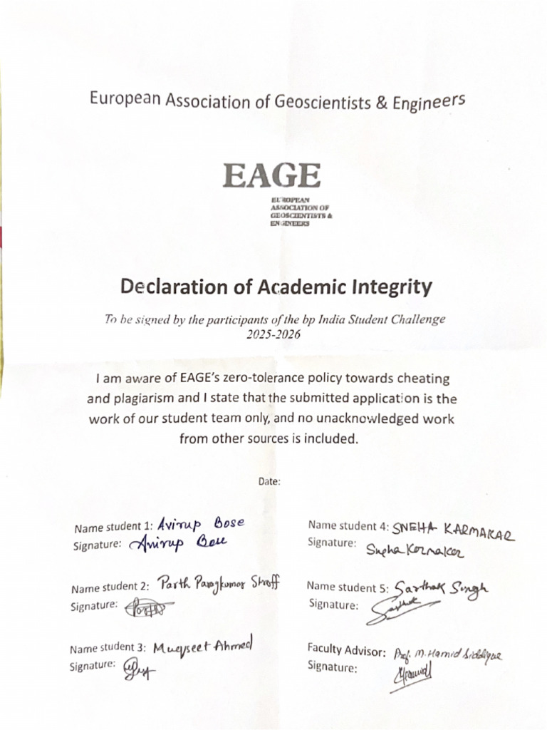 Declaration of Academic Integrity | PDF