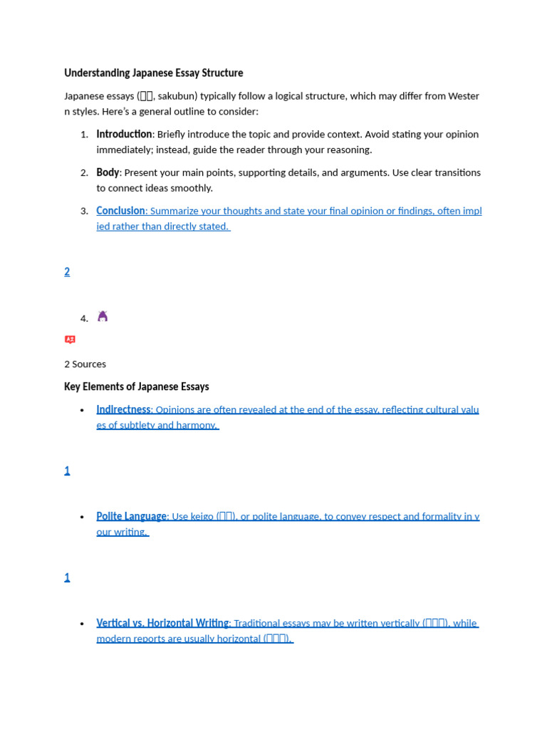 Japanese Essay Writing Guide | PDF