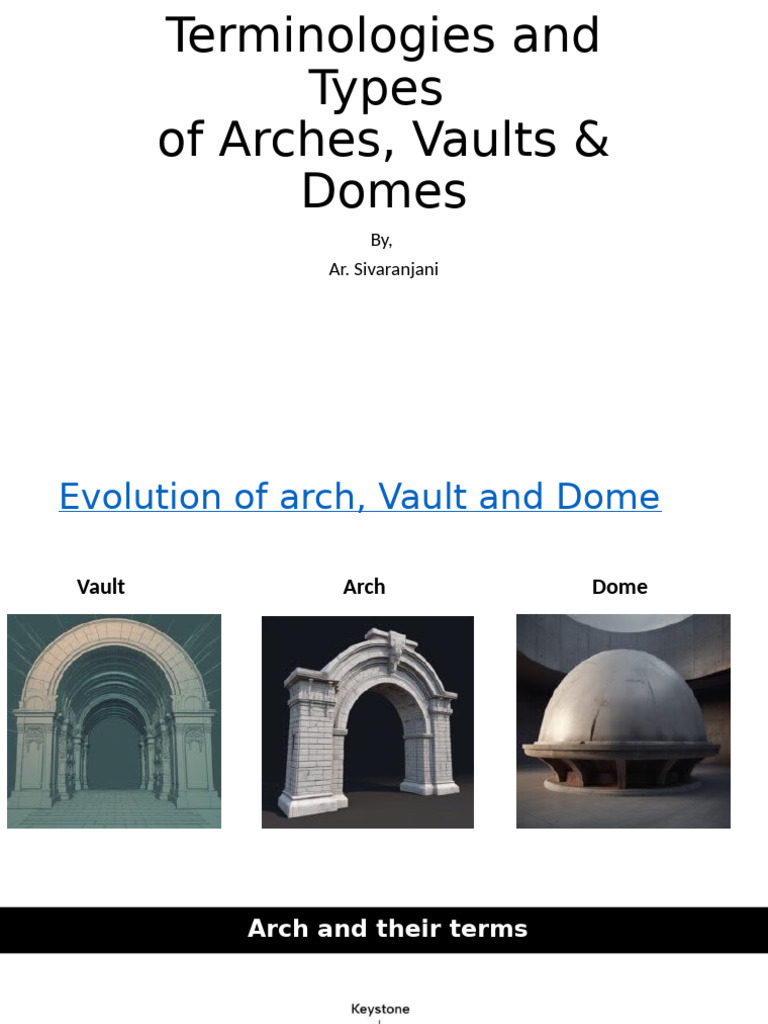 Arch, Vault and Dome | PDF