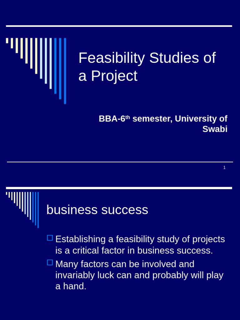 Feasibility Study Essentials for Projects | PDF | Feasibility Study ...