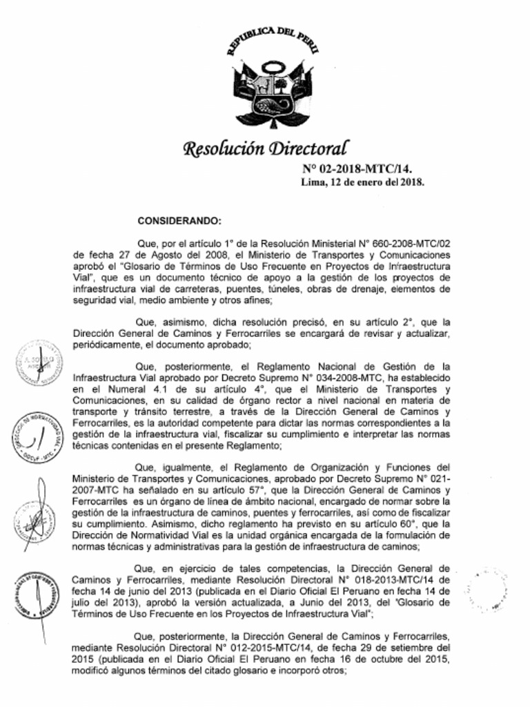 Glosario de Terminos MTC | PDF | Hormigón | La carretera