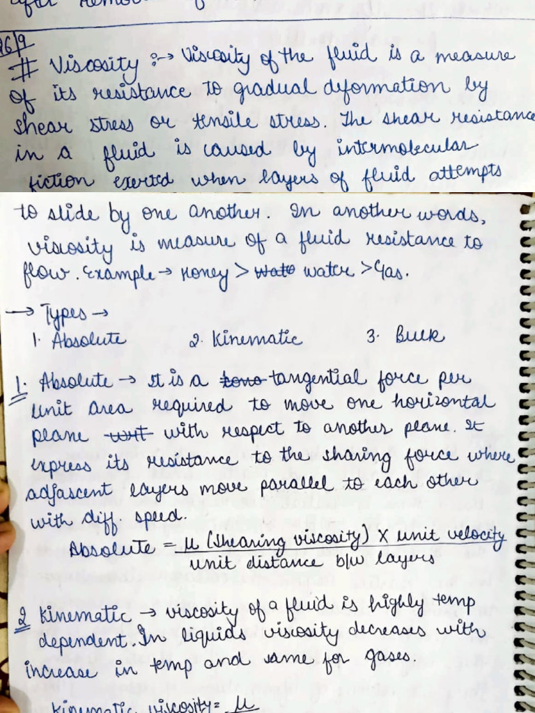 Viscosity, Surface Tension, Density | PDF