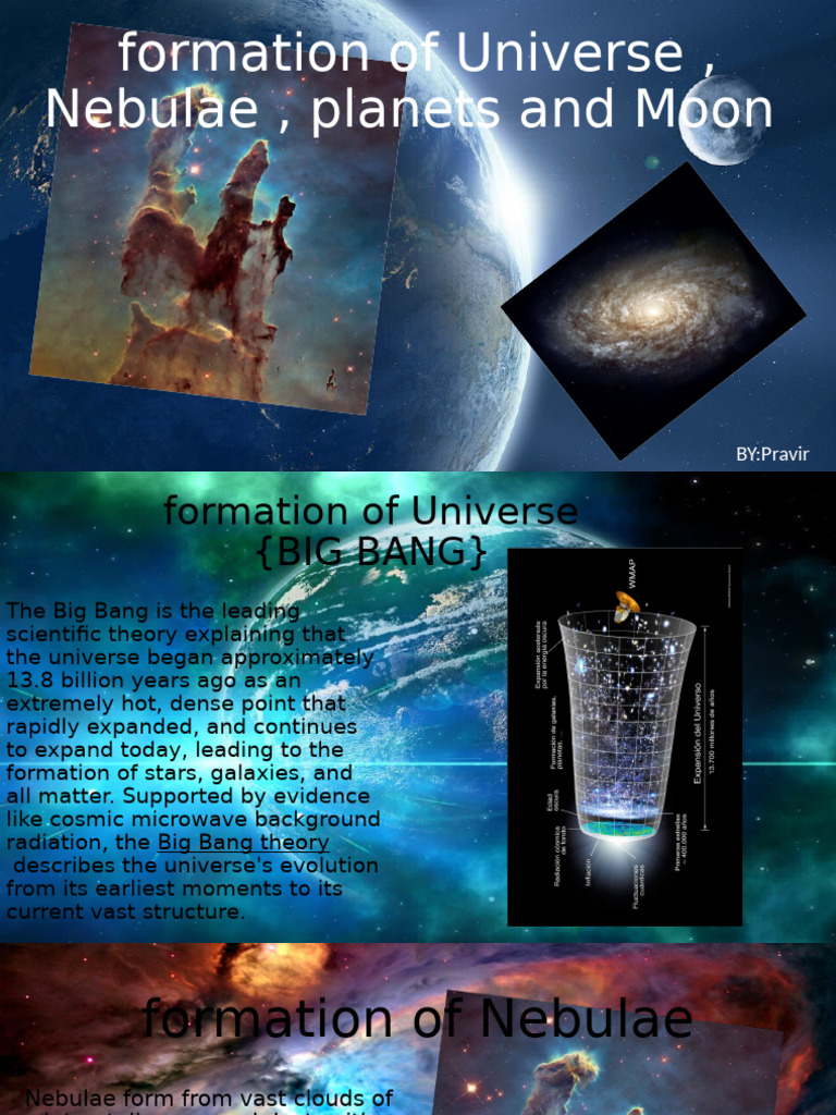Formation of Universe, Nebulae, Planets and | PDF