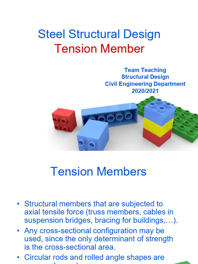 Tension Member Design in Steel Structures | PDF | Strength Of Materials ...
