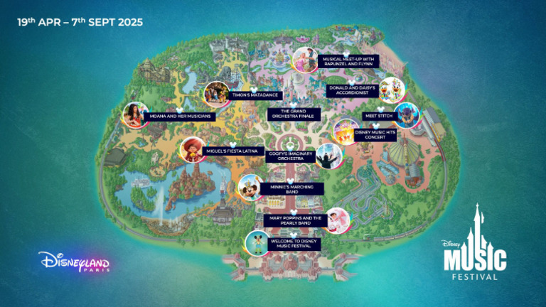 Printable Disneyland Paris Map PDF 2025 | PDF