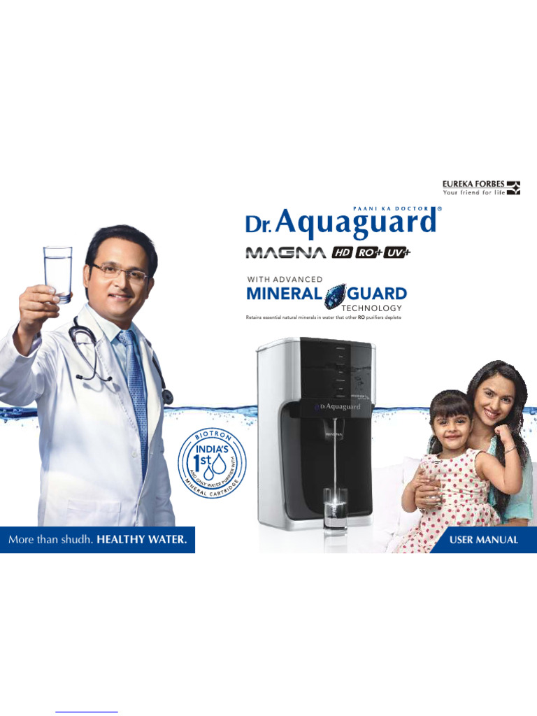 Dr. Aquaguard Magna User Manual | PDF | Water Purification | Water