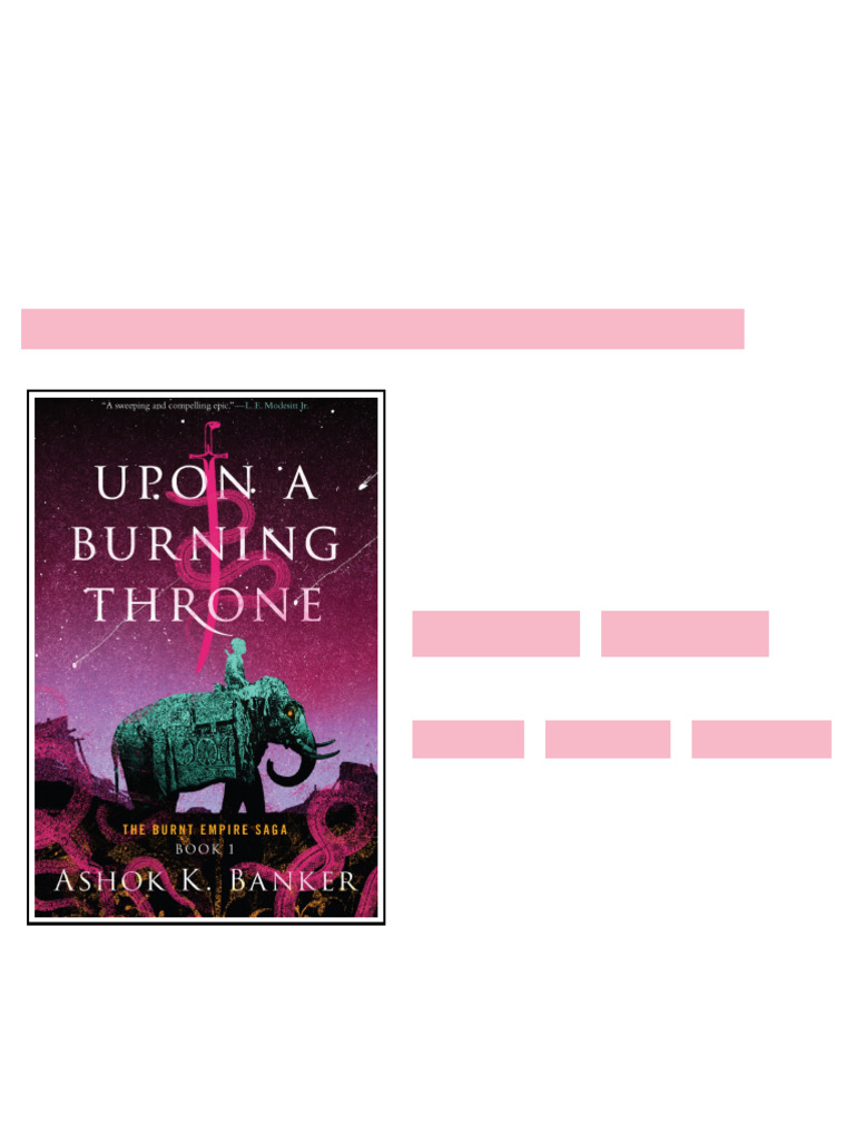 Upon A Burning Throne Ashok K Banker Ashok K Banker ebook reader ready ...