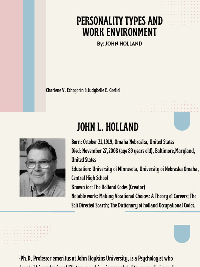 Personality types and work environment | PDF | Social Psychology ...