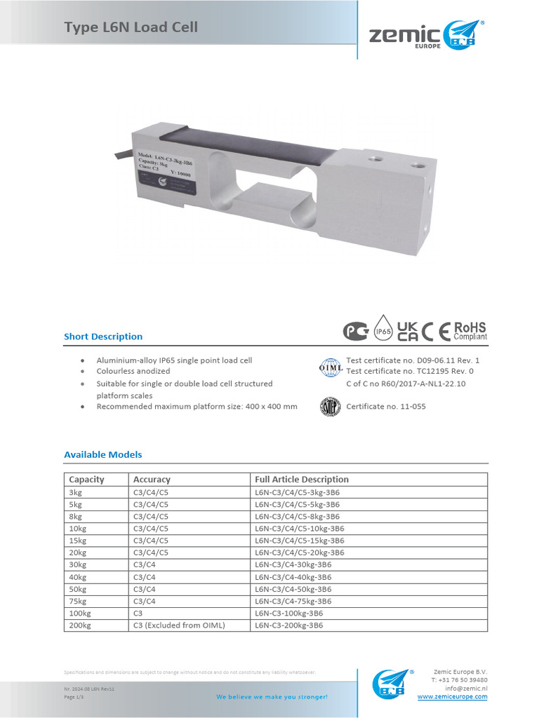 L6N_Datasheet | PDF | Electrical Wiring | Electromagnetism