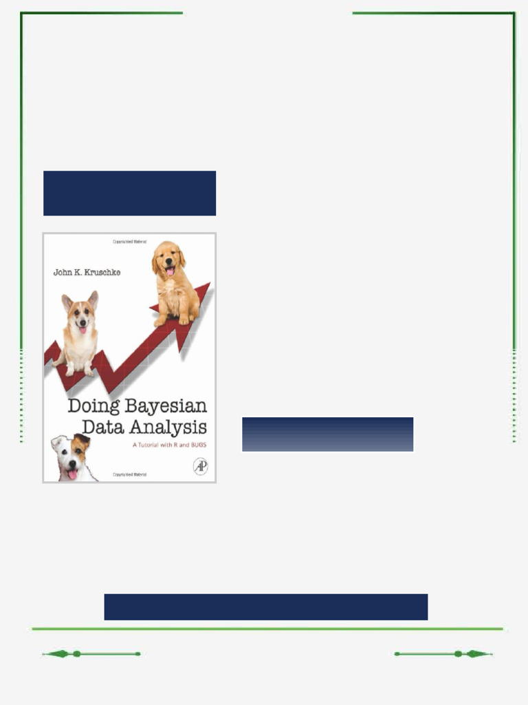 Doing Bayesian Data Analysis A Tutorial Introduction with R and BUGS 1st Edition John K ...