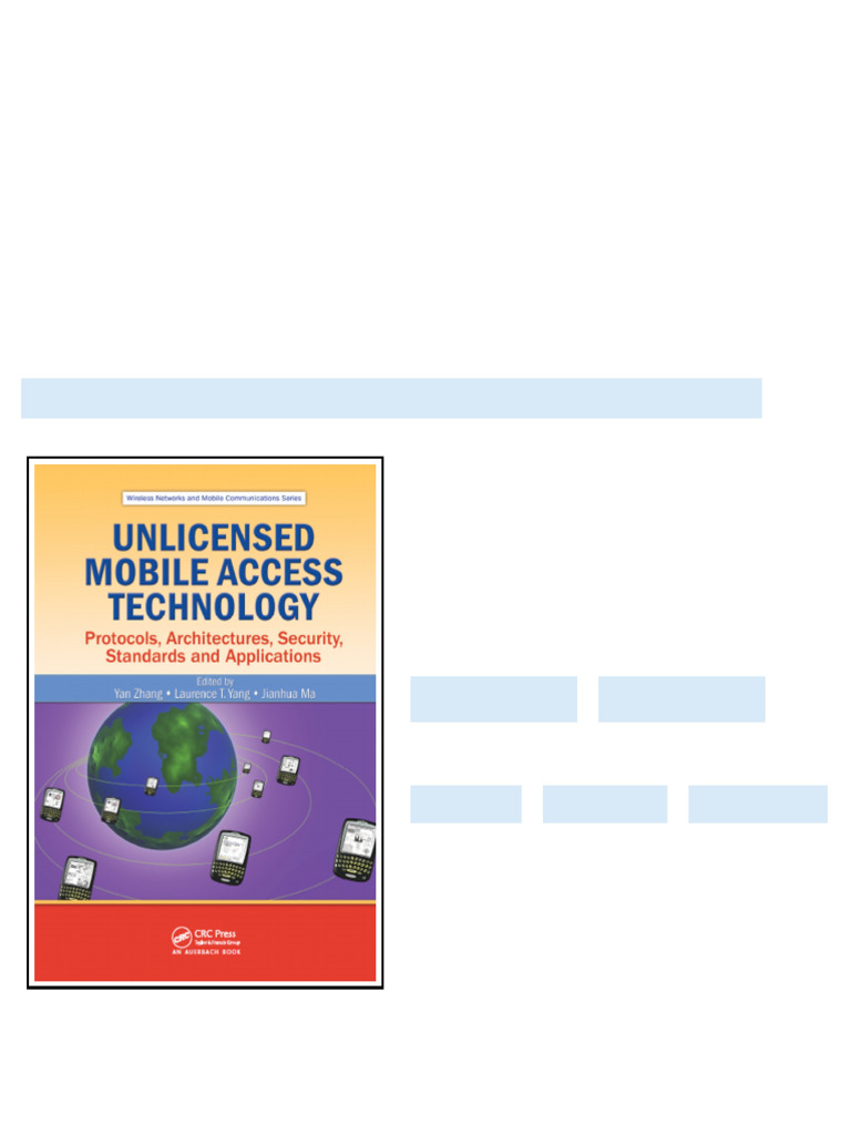 Unlicensed Mobile Access Technology: Protocols, Architecture, Security ...