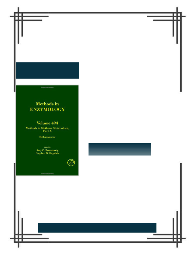 Metabolism Part A Methanogenesis 1st Edition Amy Rosenzweig ebook long ...