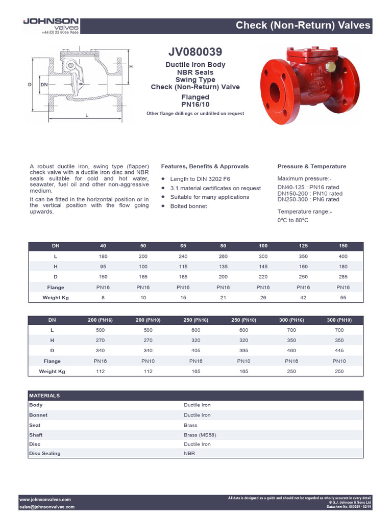 Non Return Valve_BL | PDF | Valve | Hydraulics