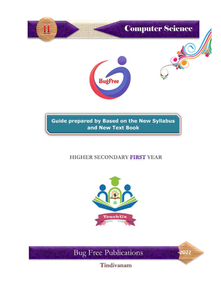 11th Computer Science EM Full Study Material English Medium PDF Download[1] | PDF