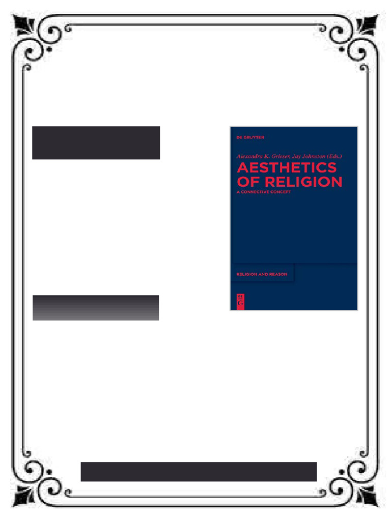 Aesthetics of Religion A Connective Concept 1st Edition Alexandra K ...