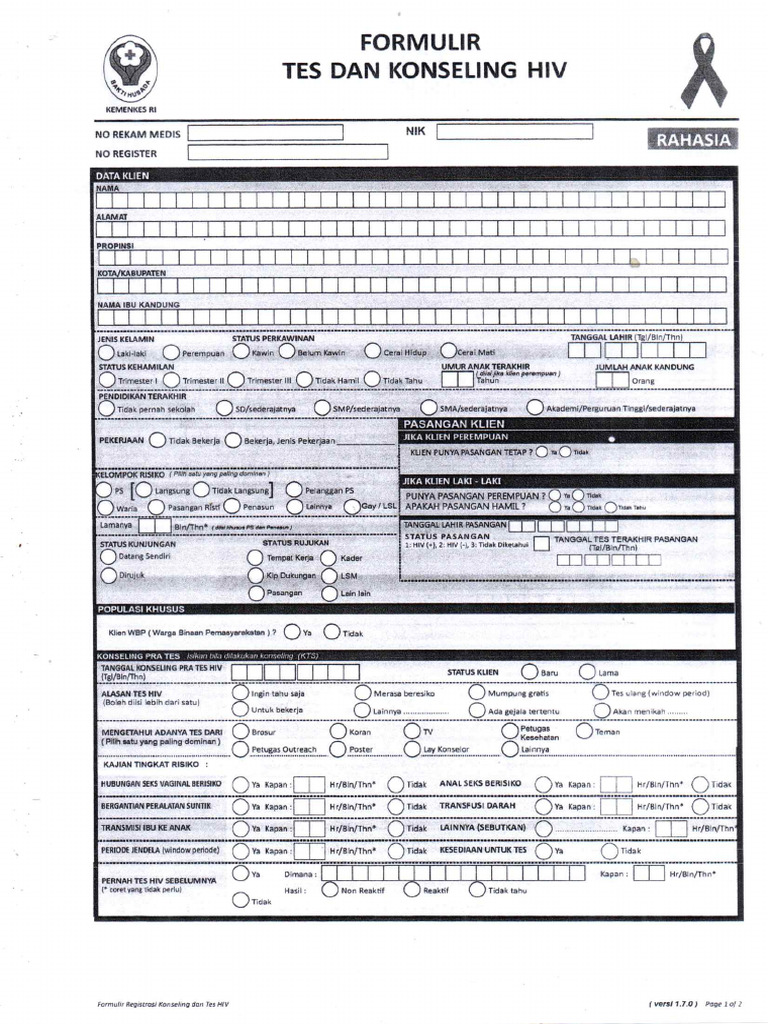 Lmbr Dpn Form Hiv | PDF