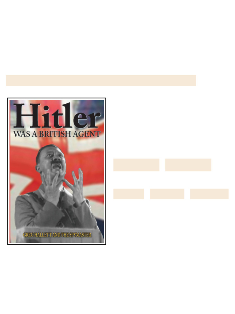 Hitler Was a British Agent 2nd Edition Greg Hallett Kindle & PDF ...