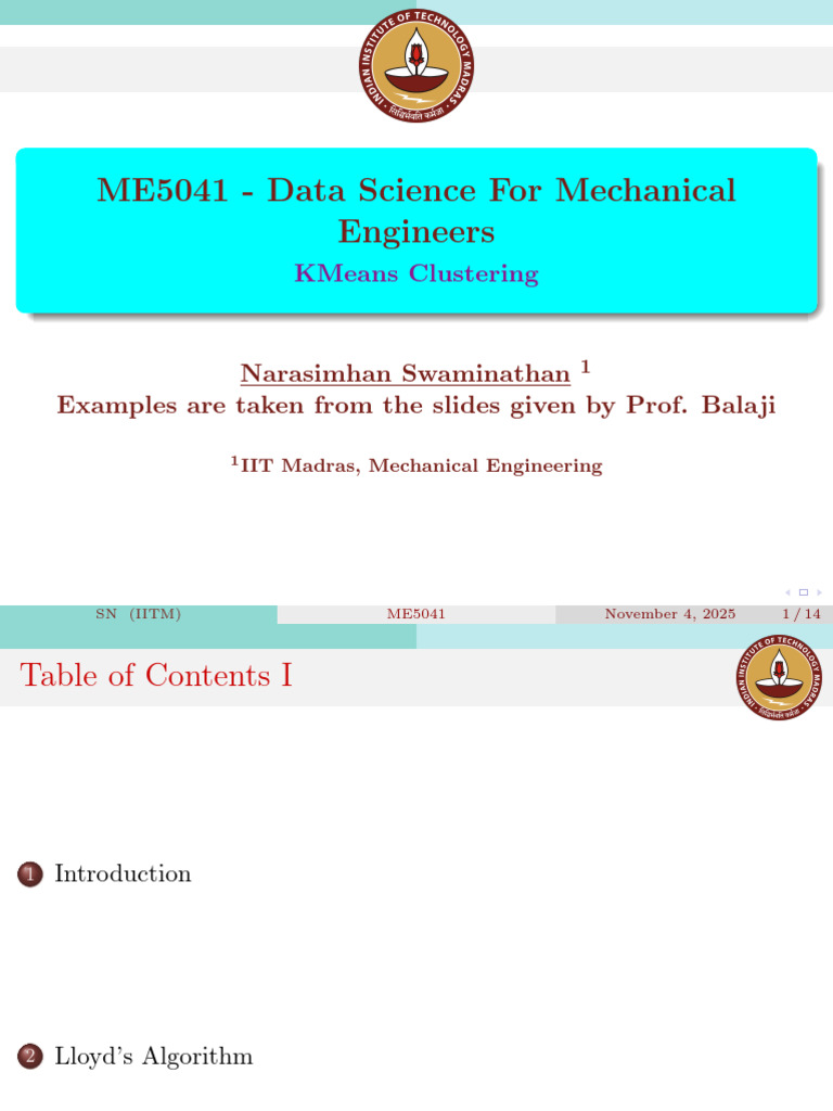 15_Kmeans | PDF | Cluster Analysis | Algorithms