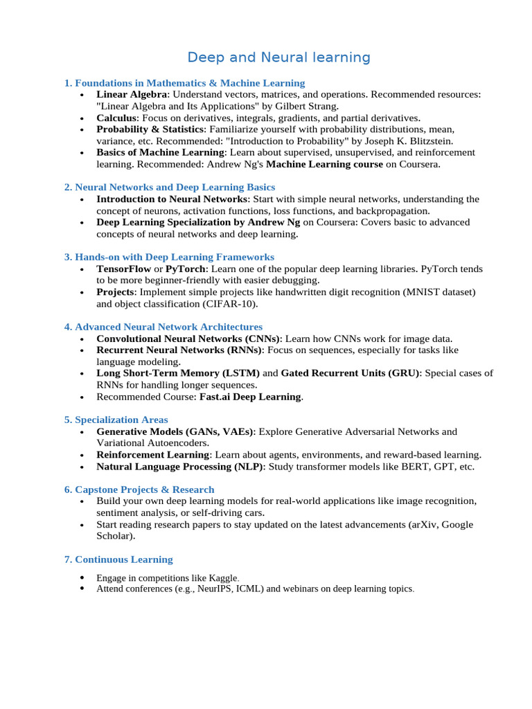 Deep Learn | PDF | Deep Learning | Learning