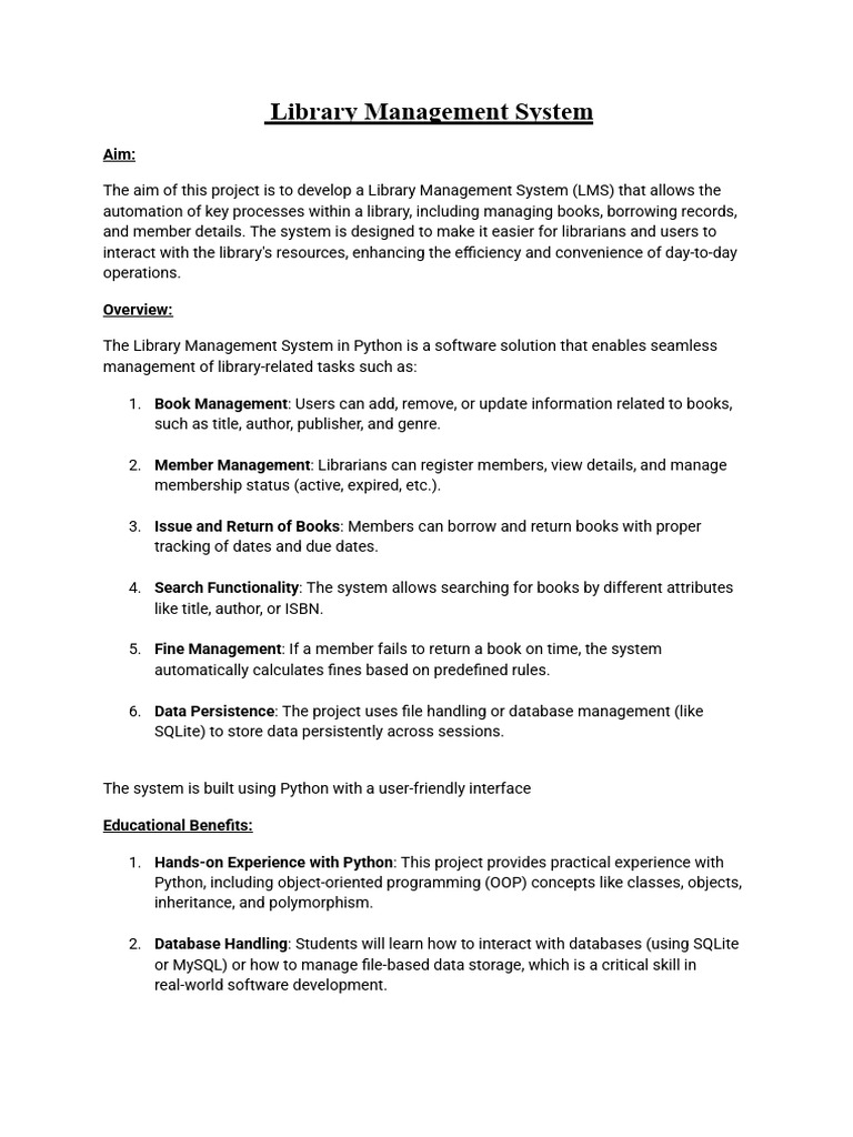 Library Management System (1) | PDF | Object Oriented Programming | Software Development