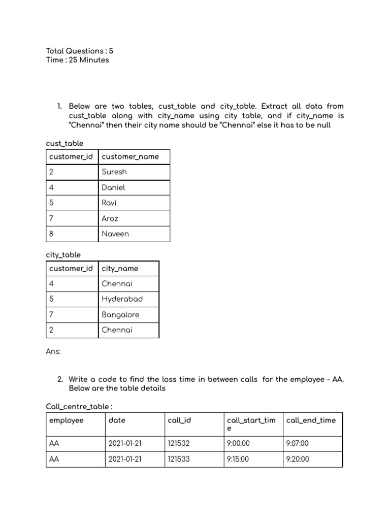 DA - SQL Interview | PDF | Motor Vehicle | Vehicle Industry
