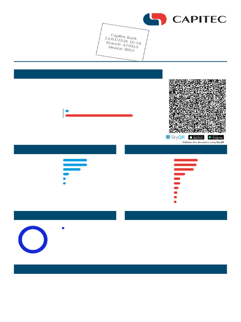 Capitec Bank Account Statement Summary | PDF | Payments | Fee