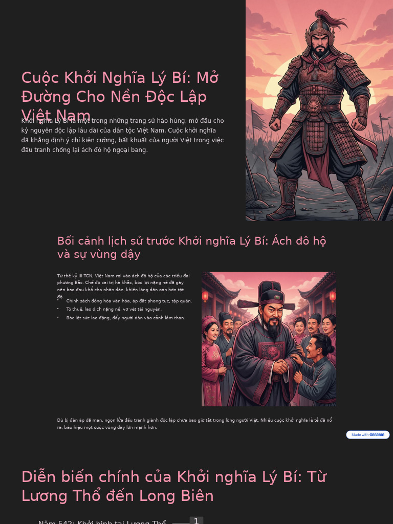 Cuoc Khoi Nghia Ly Bi Mo DJuong Cho Nen DJoc Lap Viet Nam | PDF