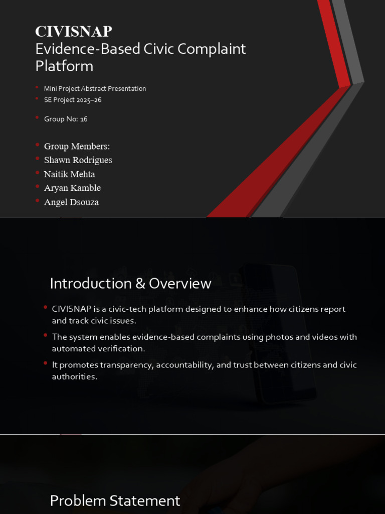 CIVISNAP_Group16 | PDF