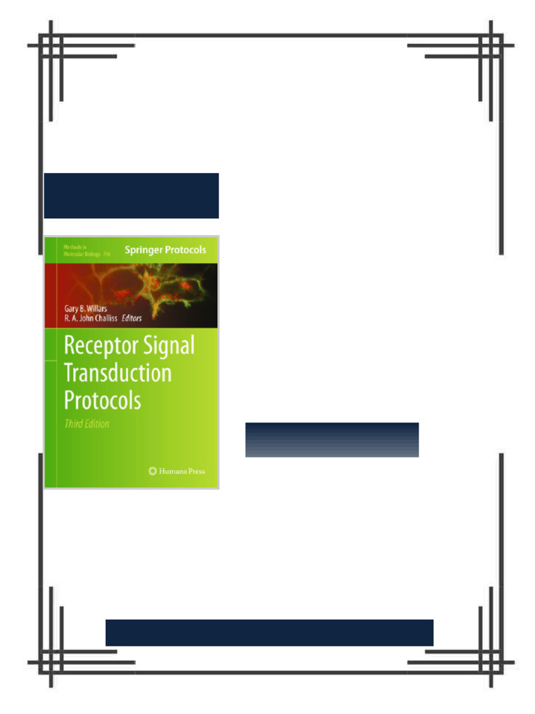 Receptor Signal Transduction Protocols Third Edition Beryl Koener ebook ...