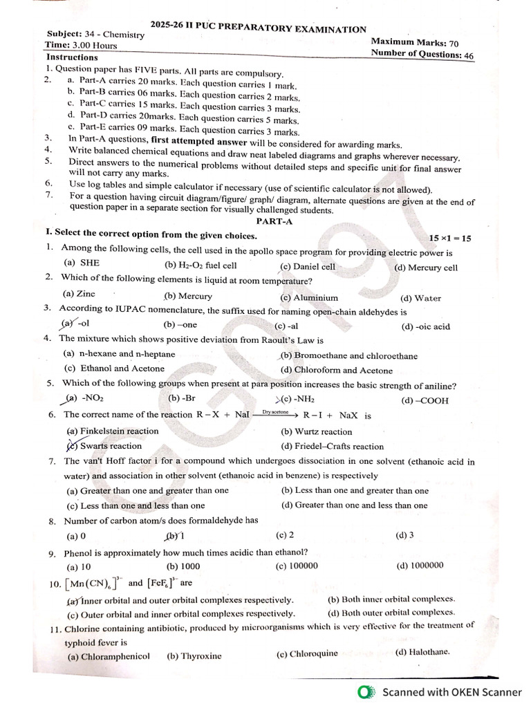 2nd Preparatory Chemistry | PDF