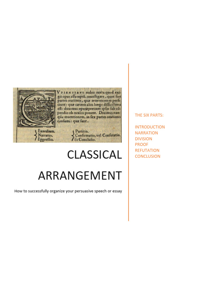 Classical Speech Structure Guide | PDF | Evidence | Argument