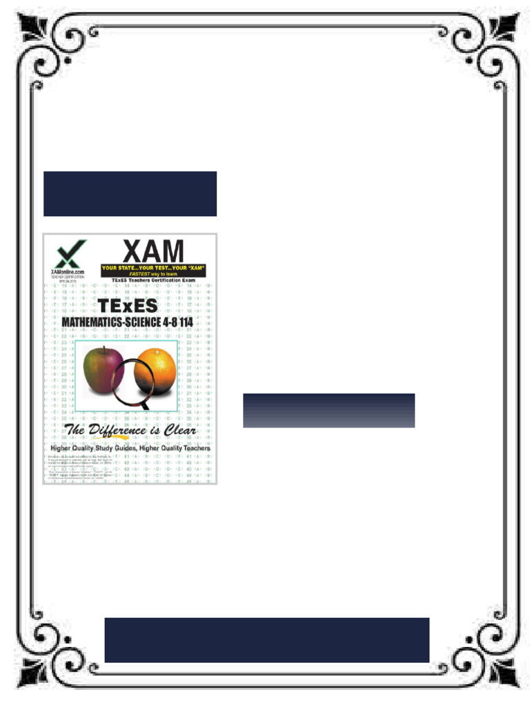 Texes Mathematics science 4 8 114 Sharon Wynne ebook new digital file ...