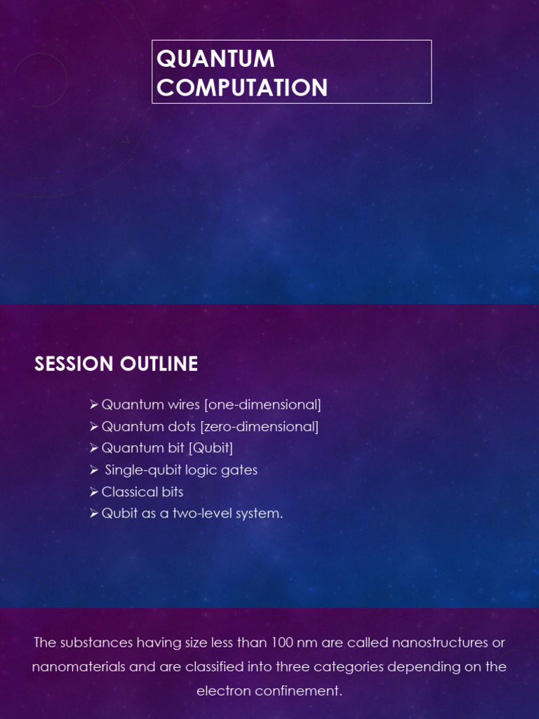 Quantum Computation Fundamentals | PDF | Quantum Computing | Physical ...