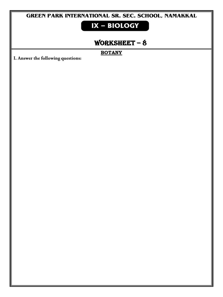Ix - Biology (1) | PDF | Vertebrates | Fish