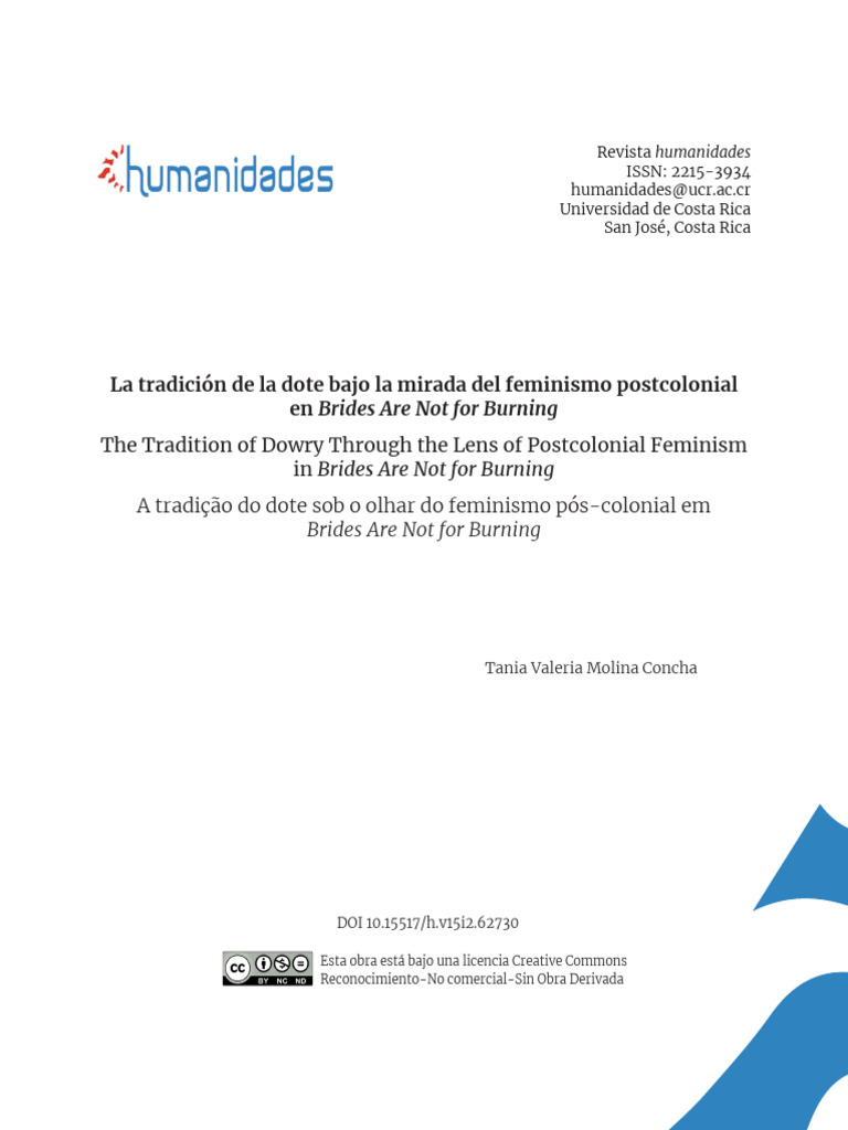 Molina_+La+tradición+de+la+dote | PDF | Poscolonialismo | Teatro